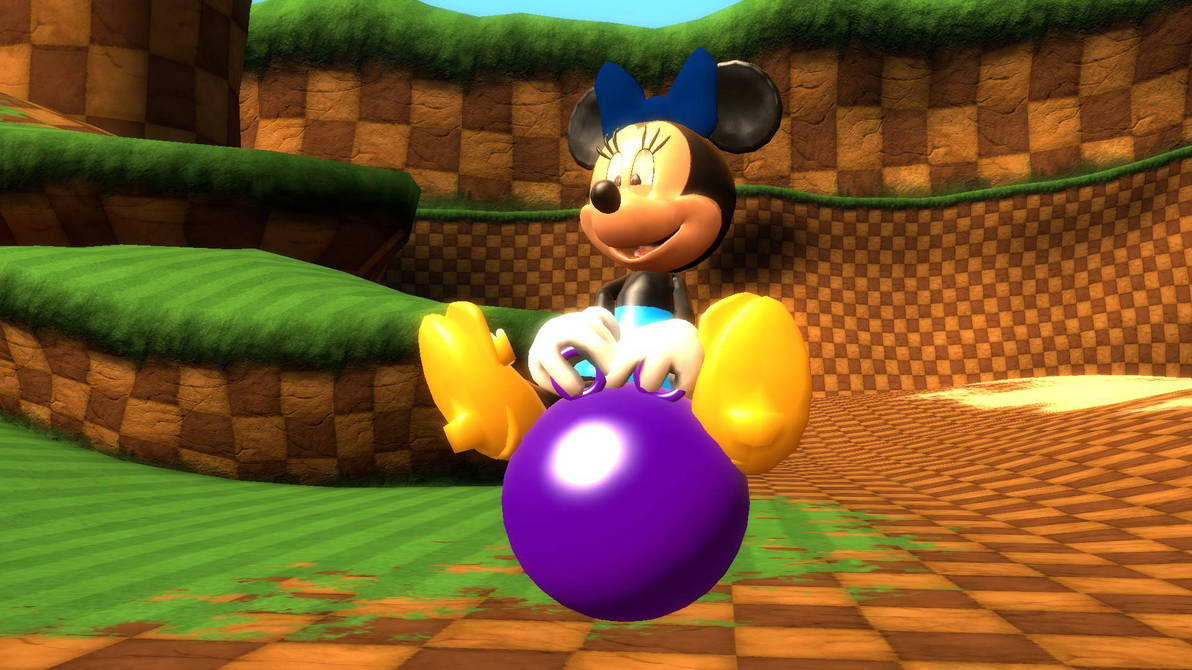 Minnie Mouse On The Hoppity Ball By Compactheneko On Deviantart