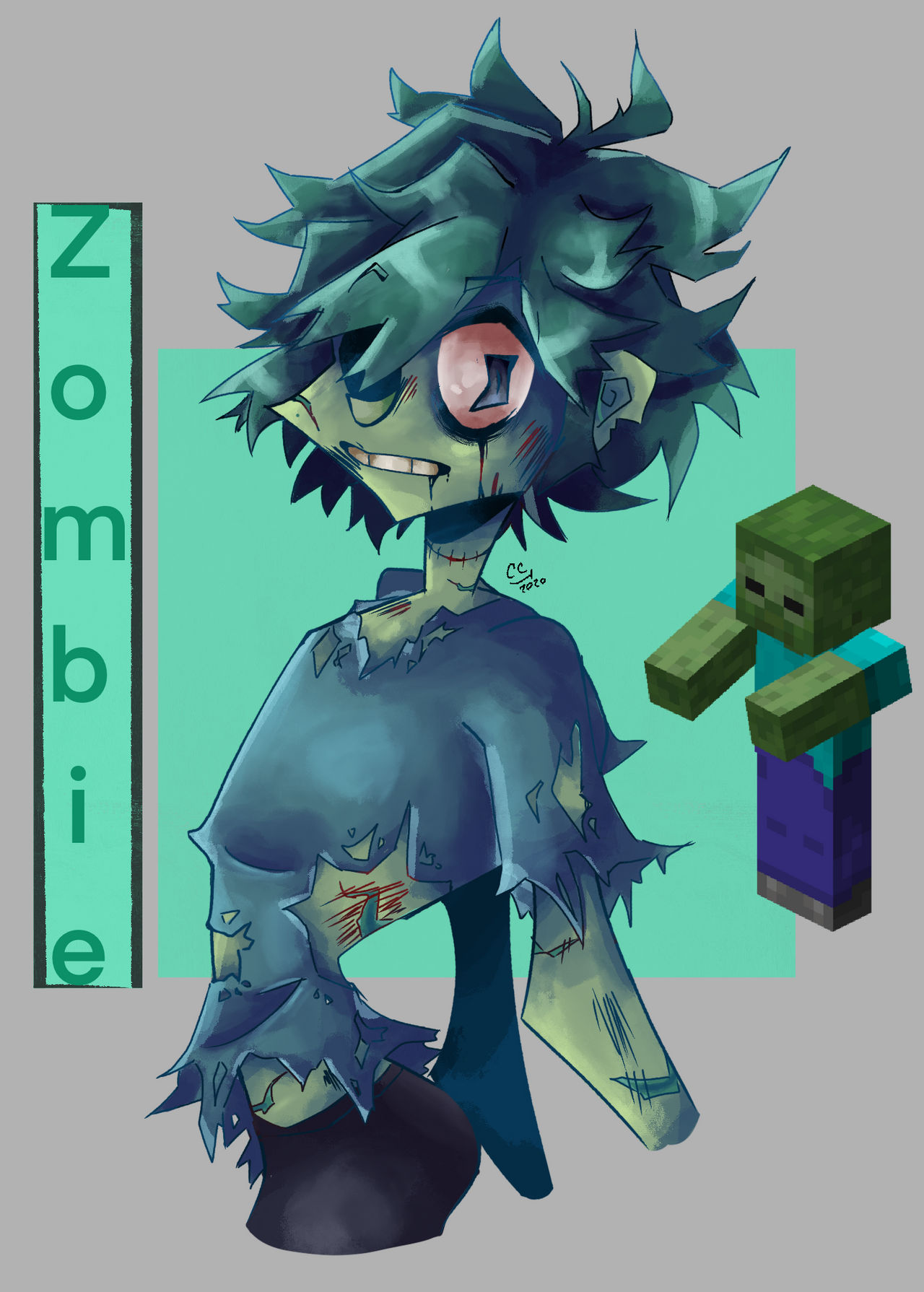Zombie Minecraft Human Version By Erity Ka On Deviantart