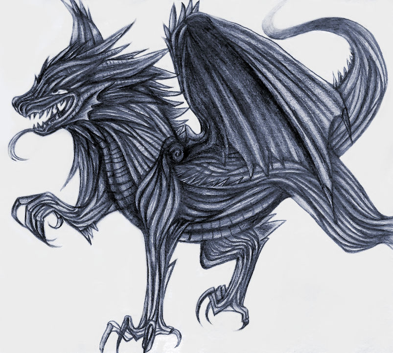 Dragon lines by Gfaerie on DeviantArt