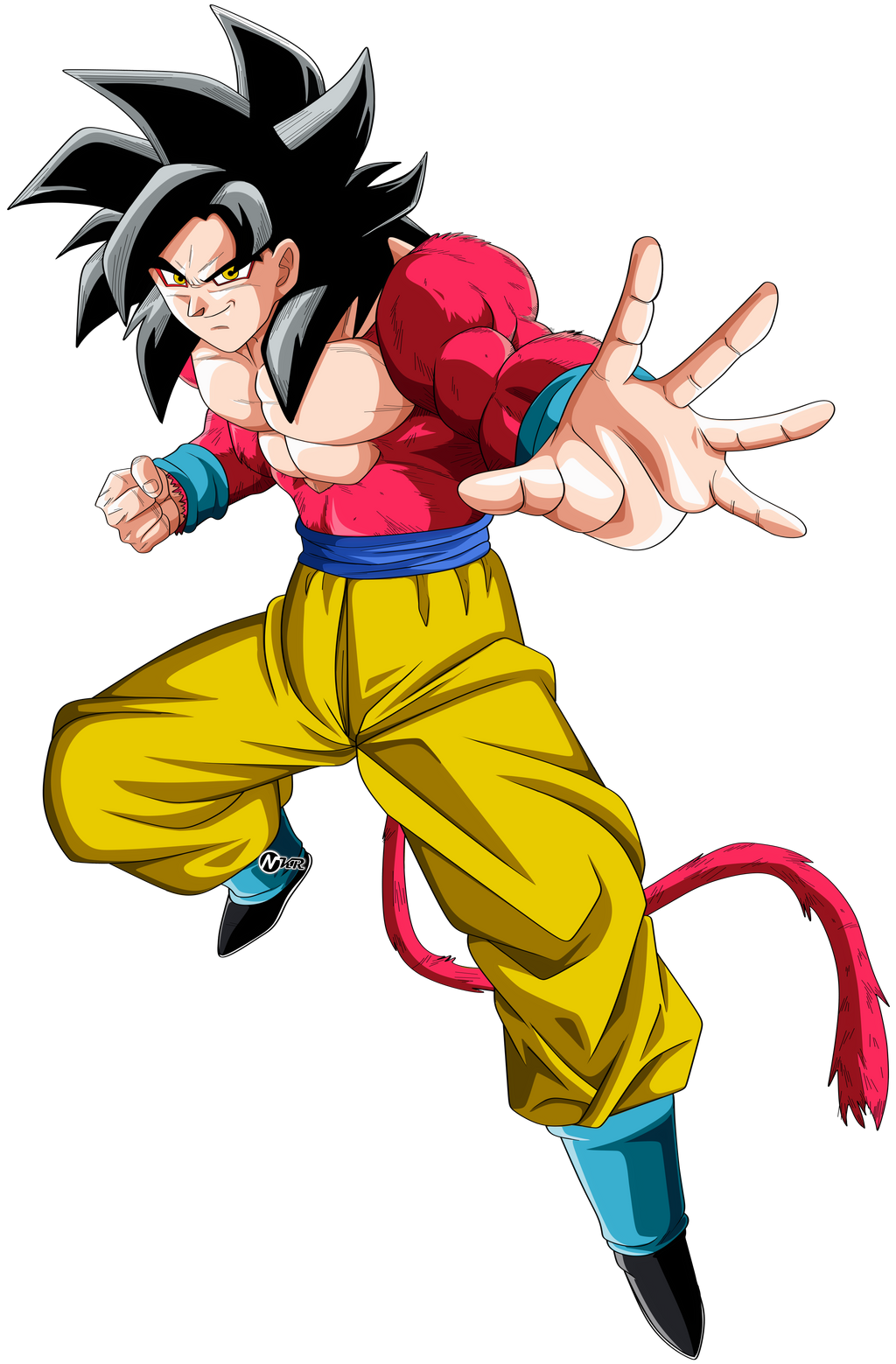 Battledragonball Dragon Ball Gt Goku Ssj4 Drawing Ssj4 Goku Drawing