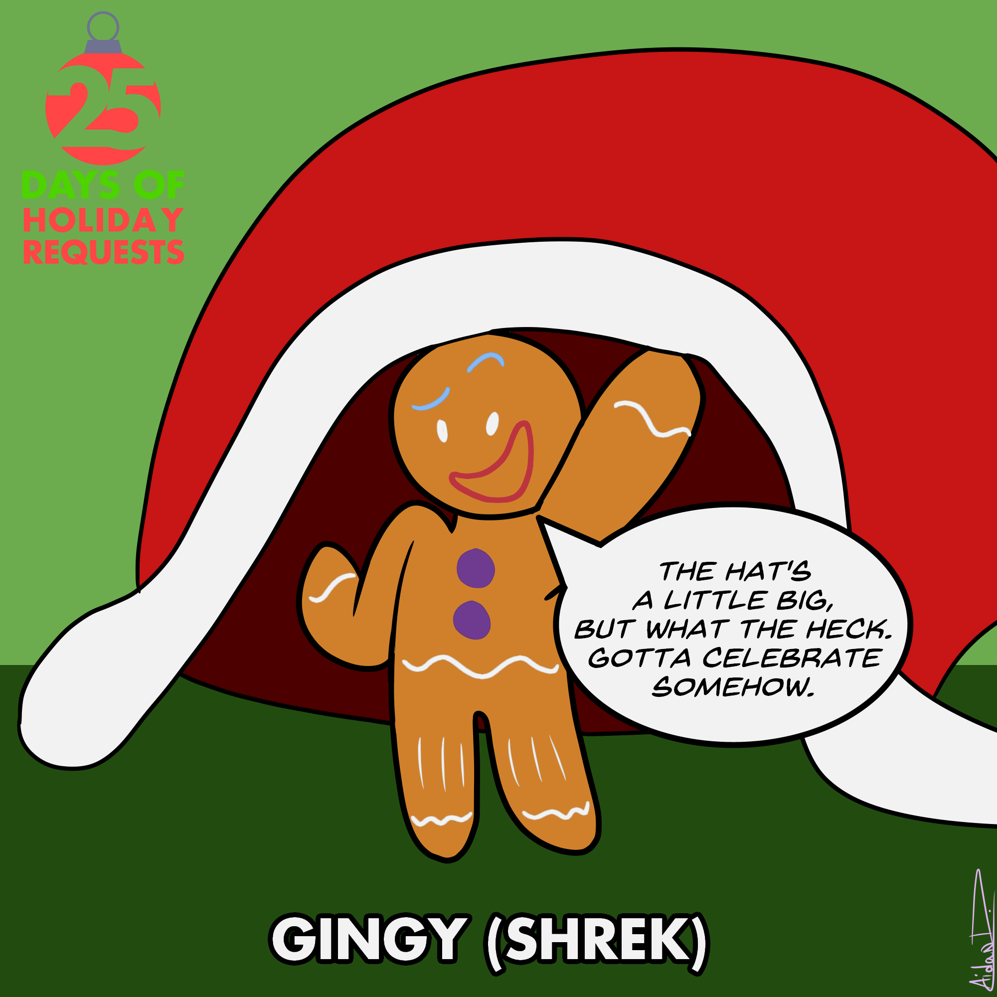 25 Days Of Holiday Requests Gingy From Shrek By Aidandefrehn On Deviantart