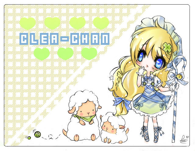 CLea-chan-Arttrade Cleachan by CookieLin on DeviantArt