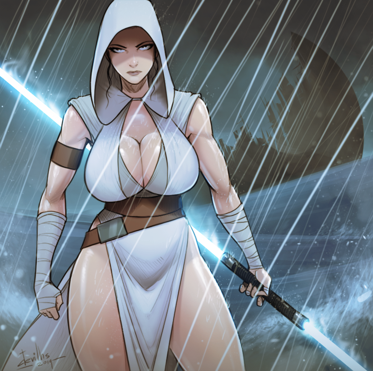 Star Wars Rey By Devilhs On Deviantart