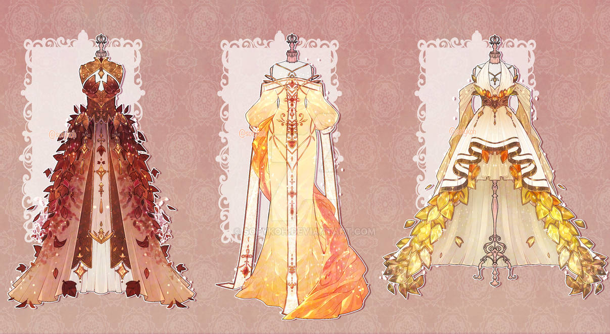 Autumn Dress Adopts {closed} by sofykoh on DeviantArt Autumn Dress Adopts {closed} by sofykoh on DeviantArt
