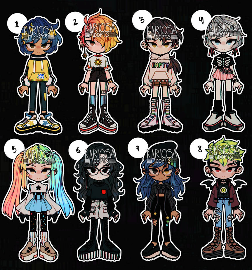 2 8 Open Set Price Adopts By Kariosa Adopts On Deviantart