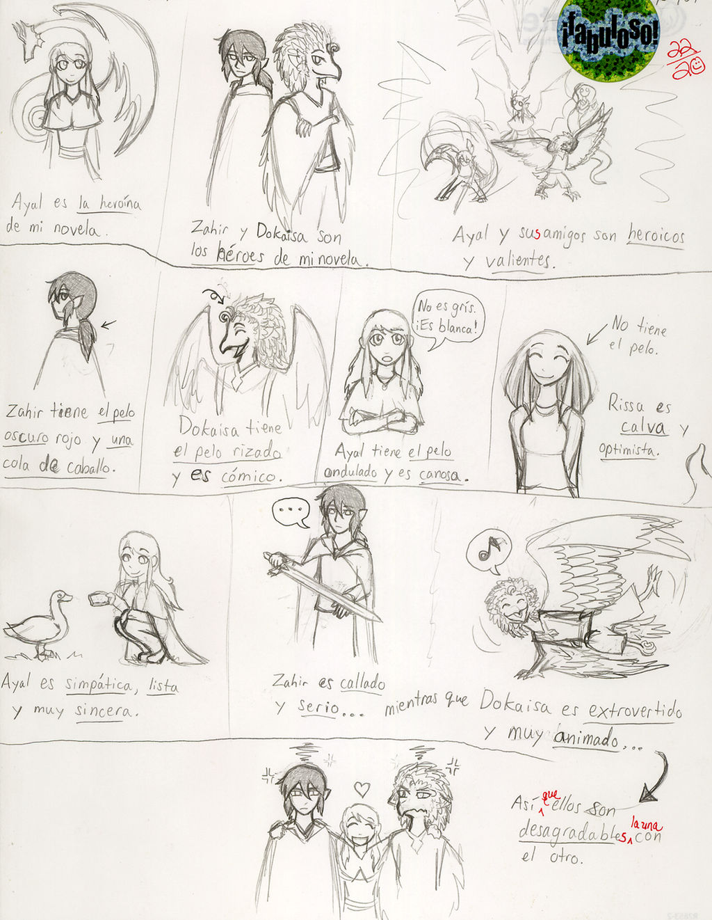 Story Characters Spanish Vocab By DraconicNosferatu On DeviantArt story-characters-spanish-vocab-by-draconicnosferatu-on-deviantart