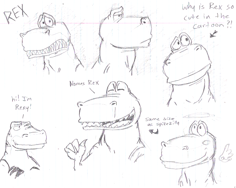 Rex sketches by PurpleTriceratops05 on DeviantArt