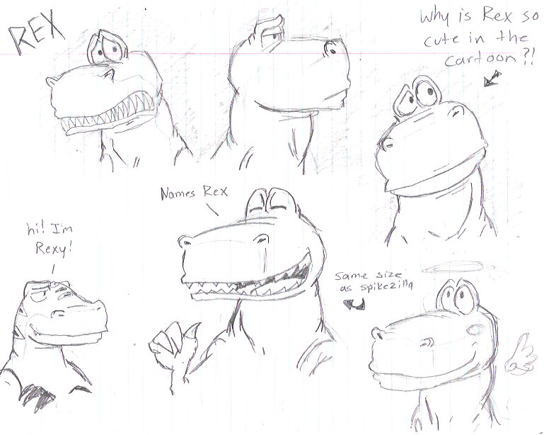 Rex sketches by PurpleTriceratops05 on DeviantArt