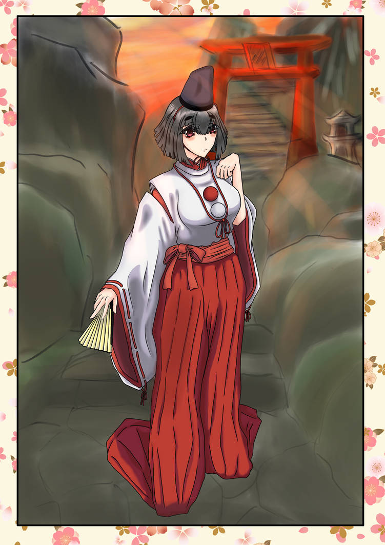 Miko Girl By Demontisinko On Deviantart