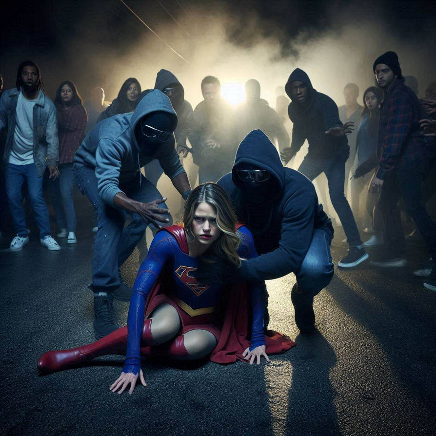 Supergirl Grabbed By Gang By Writer 40 On Deviantart