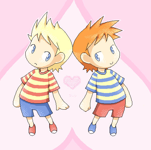 Mother 3: Lucas + Claus by stardroidjean on DeviantArt