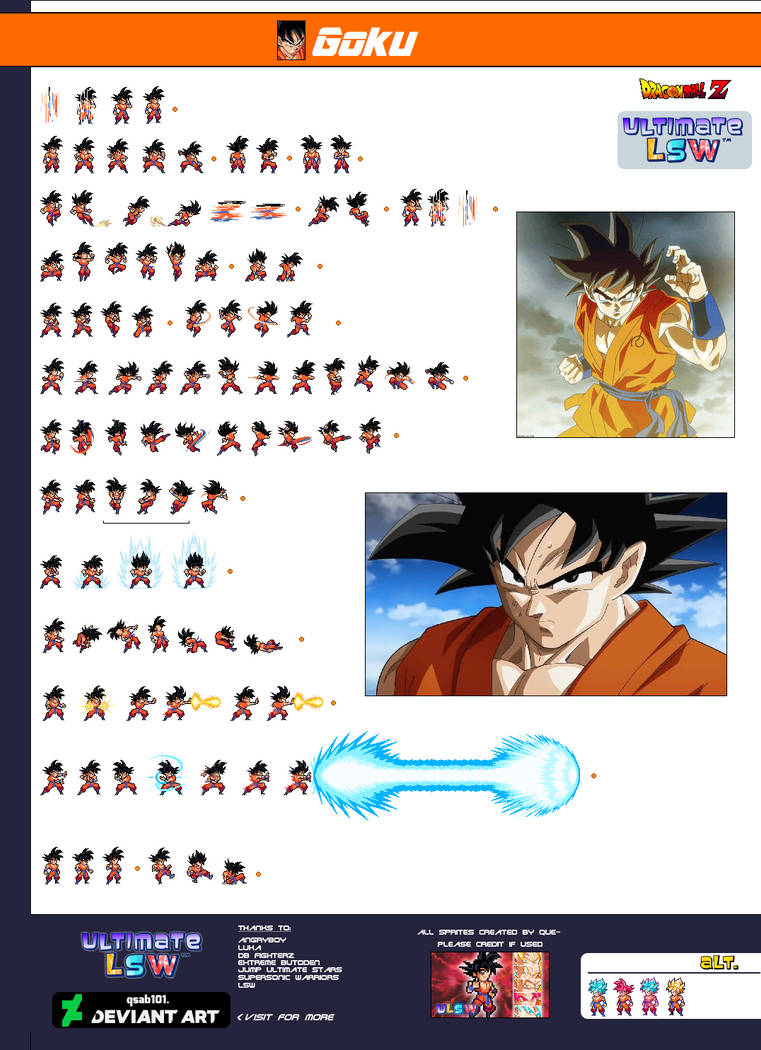 Base Goku Whis Gi - ULSW Sprite Sheet by SonGoku0911 on DeviantArt Base Goku Whis Gi - ULSW Sprite Sheet by SonGoku0911 on DeviantArt