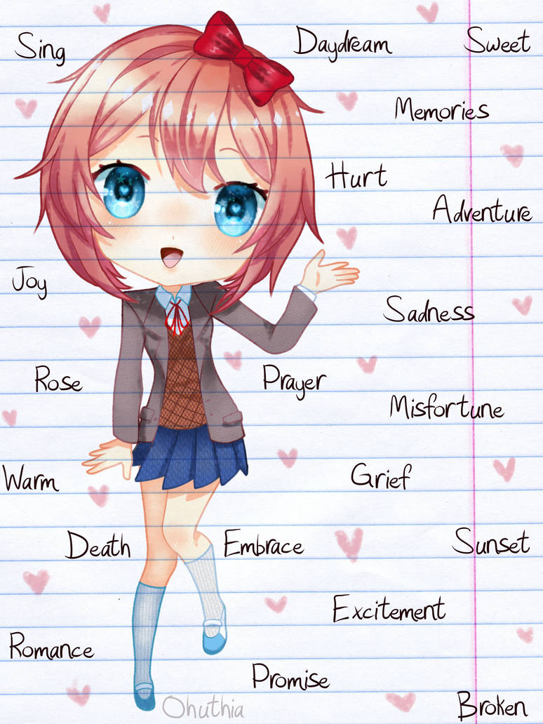Sayori Ddlc Fan Art By Ohuthia On Deviantart