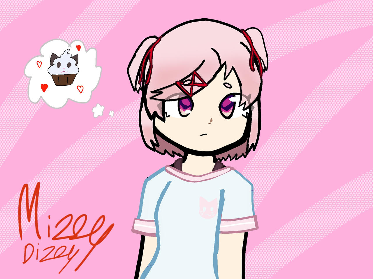 Natsuki From Ddlc By Mizzydizzyy On Deviantart