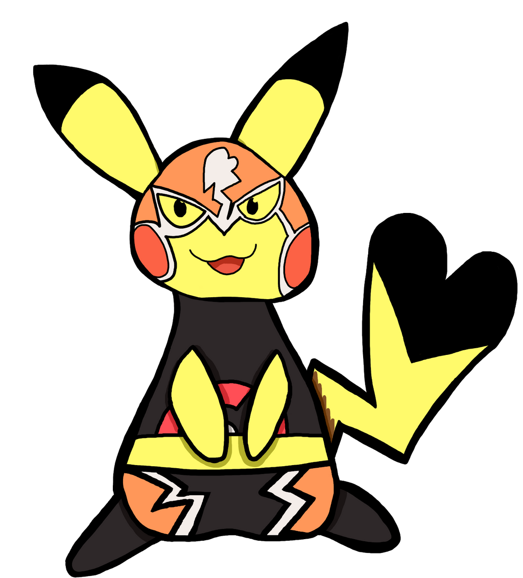 08 Pikachu Libre By Sprited64 On Deviantart