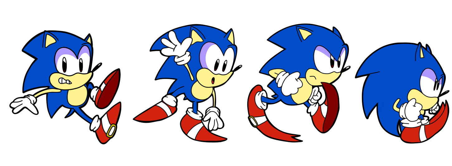 Sonic Poses 2 By Sprited64 On Deviantart