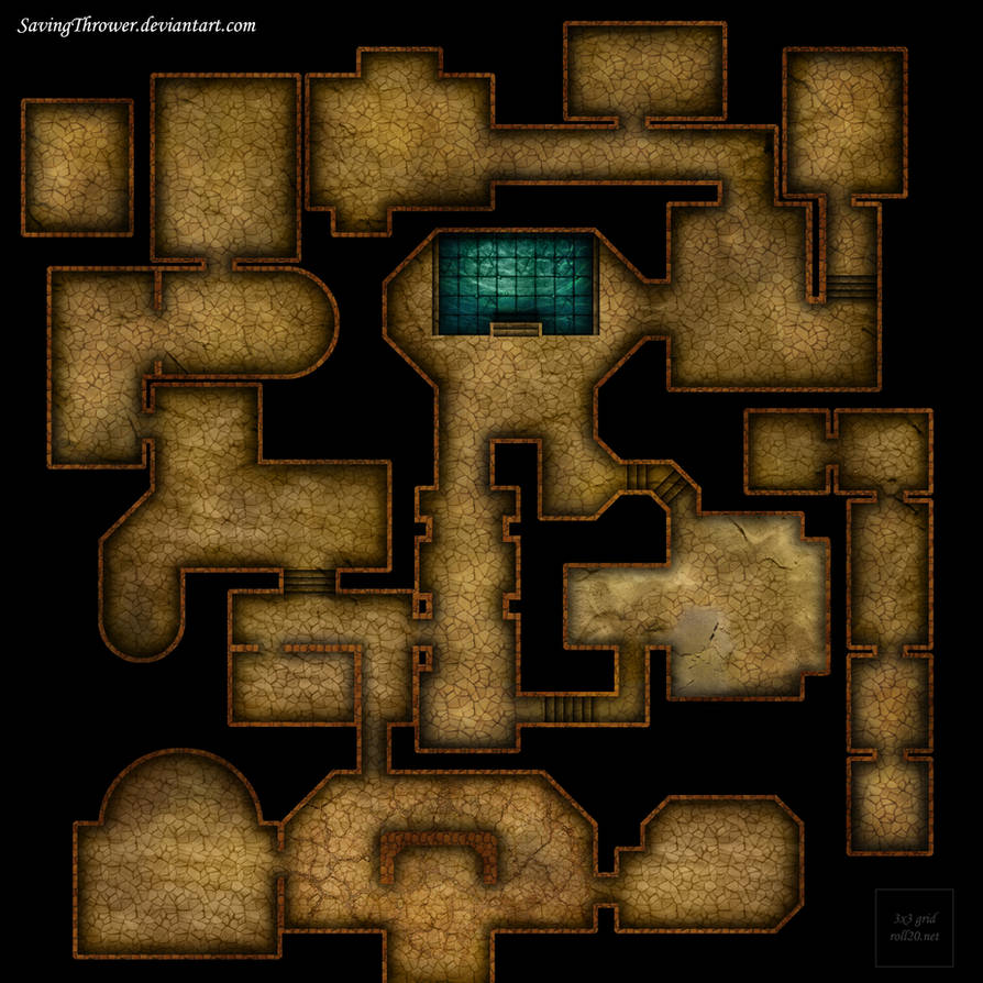 Clean sand dungeon battlemap for online DnD/roll20 by SavingThrower on ... Clean sand dungeon battlemap for online DnD/roll20 by SavingThrower on ...