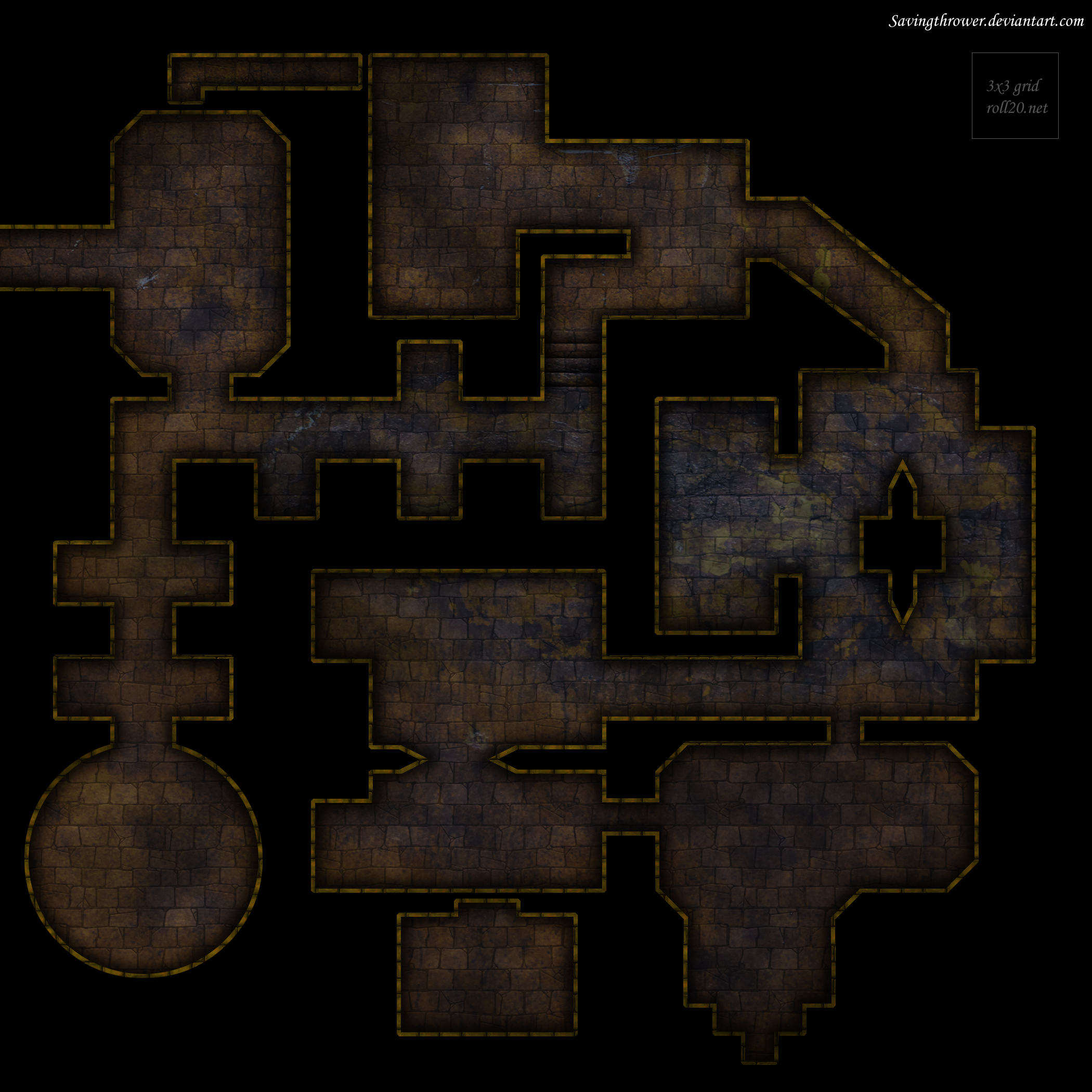 Clean gridless dungeon battlemap for DnD / roll20 by SavingThrower on ... Clean gridless dungeon battlemap for DnD / roll20 by SavingThrower on ...