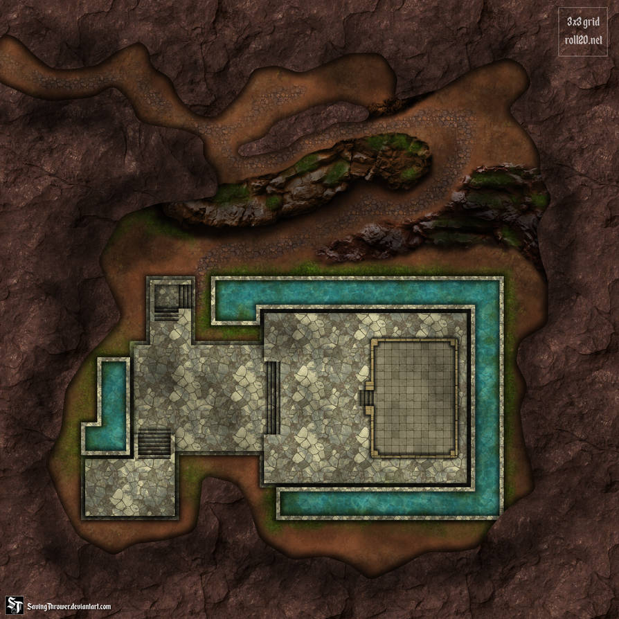 Gridless undergound temple battlemap (roll20) by SavingThrower on ... Gridless undergound temple battlemap (roll20) by SavingThrower on ...