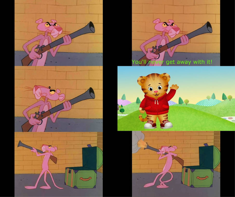 Pink Panther Shoots Daniel Tiger Meme By Alexeigribanov On DeviantArt pink-panther-shoots-daniel-tiger-meme-by-alexeigribanov-on-deviantart