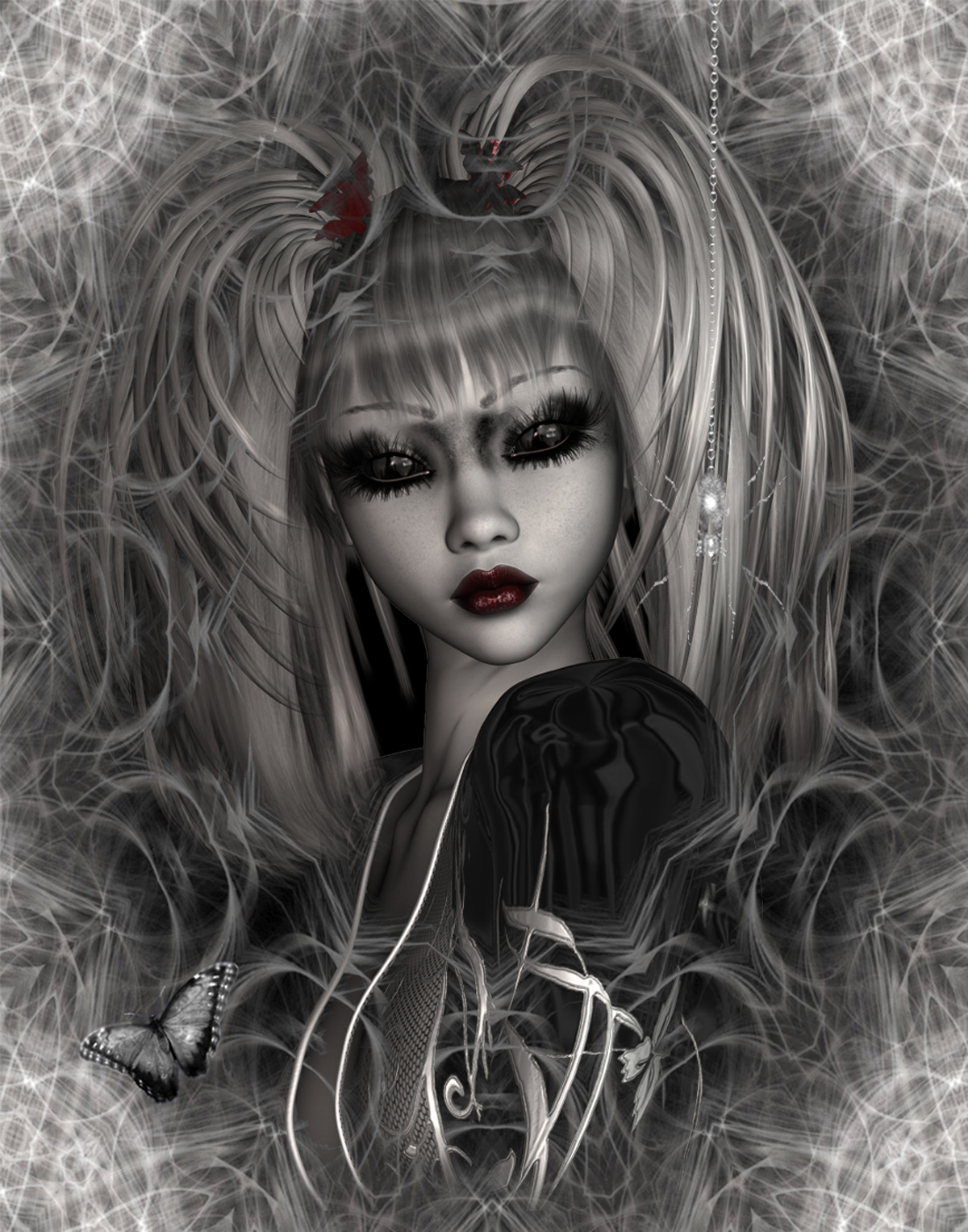 Goth Doll Portrait By Darkrealmsmaiden On Deviantart