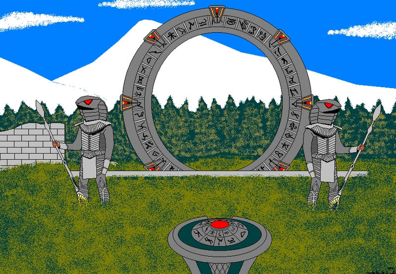 Jaffa guarding the Stargate. by nicholasweed on DeviantArt