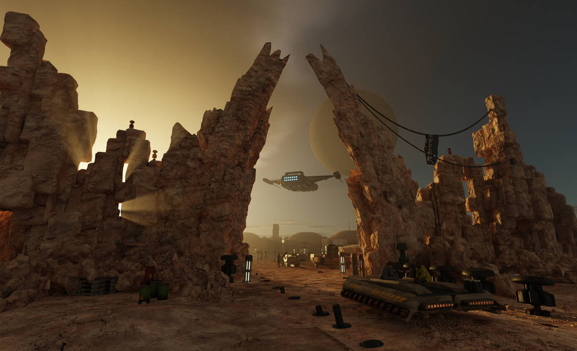 Tatooine Sunrise By Stevereeves On Deviantart