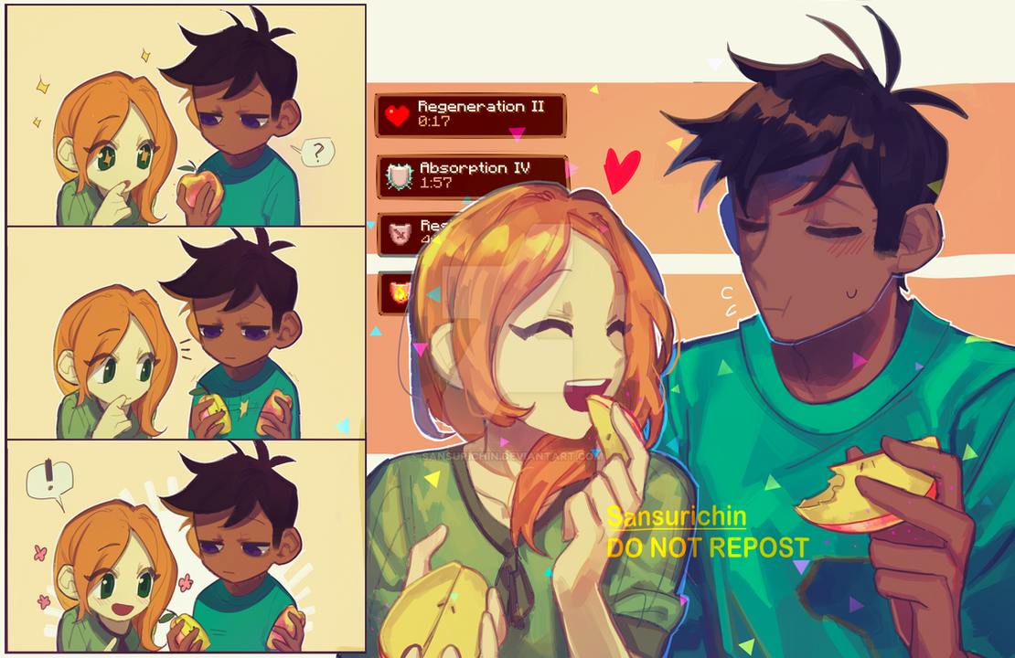 Minecraft A Balanced Diet 4 5 By Sansurichin On Deviantart