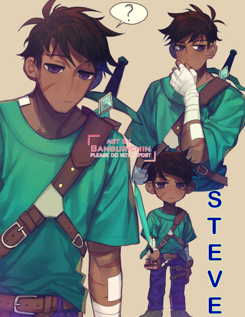 Minecraft Steve By Sansurichin On Deviantart