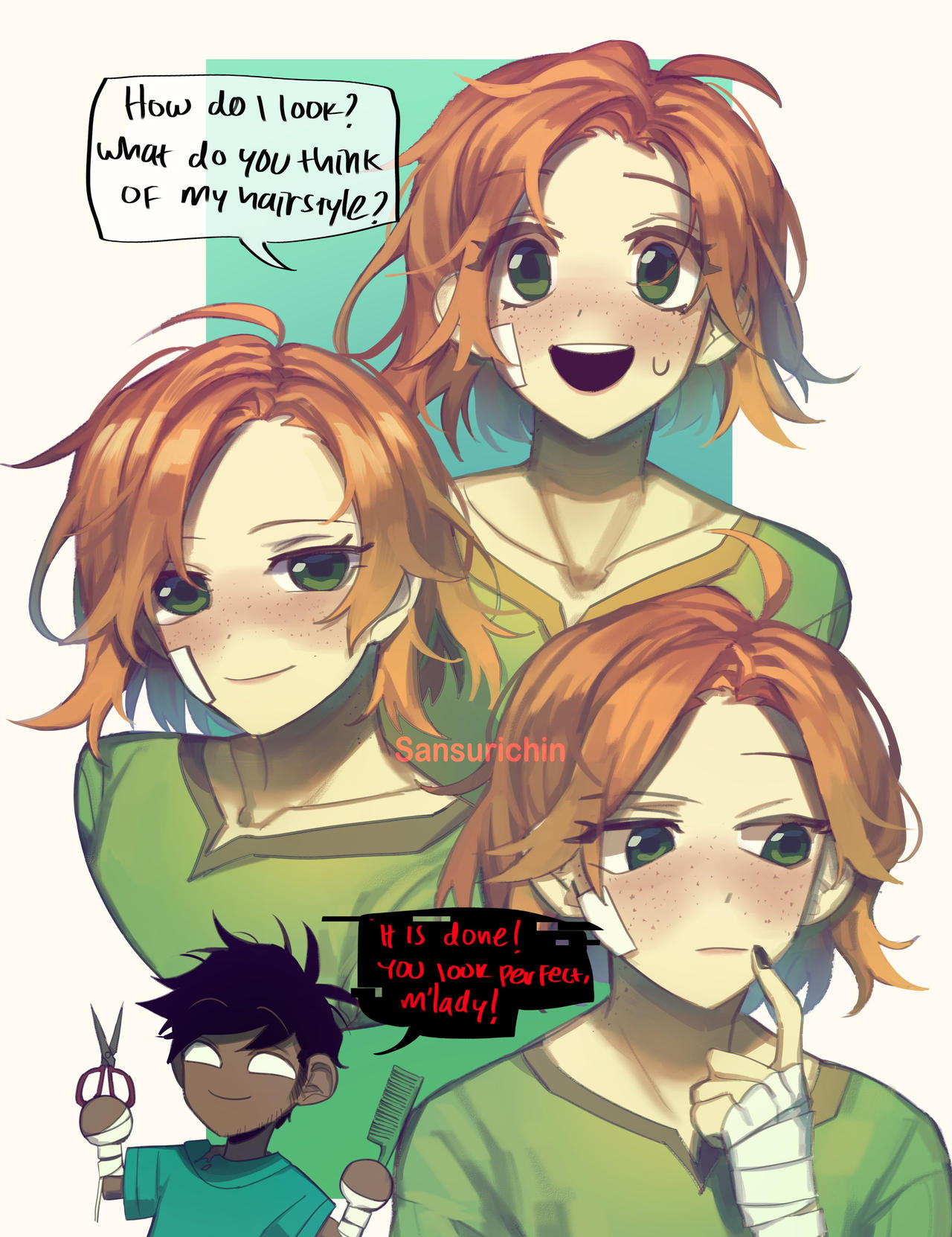 Minecraft Short Hair Alex By Sansurichin On Deviantart