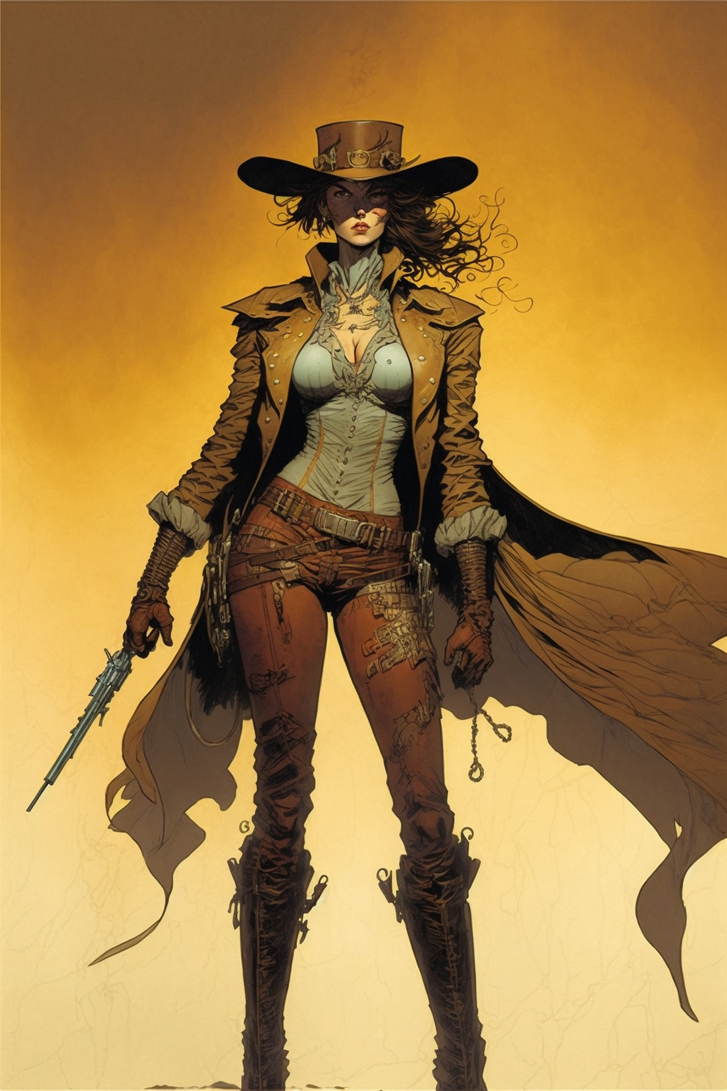 Female Gunslinger1 By Photographybyai On Deviantart