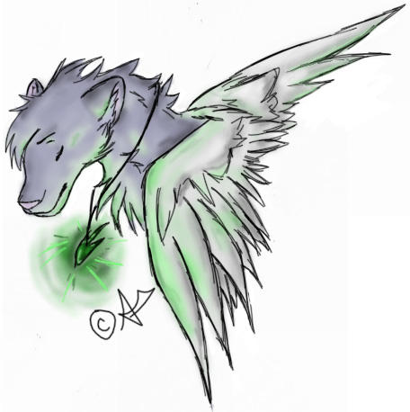 Glowing Wolf by sherikon on DeviantArt