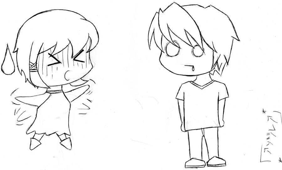 Cute Chibi Couple By Darkmoonbay On Deviantart