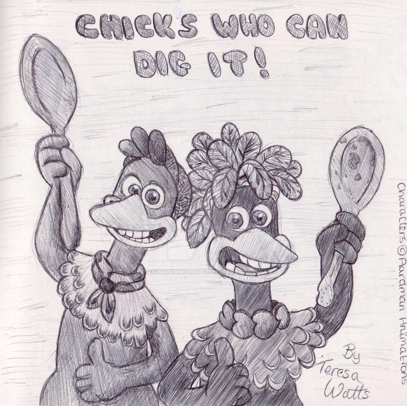 Chicken Run: Dawn Of The Nugget -Molly And Frizzle by AnimationFanatic ... Chicken Run: Dawn Of The Nugget -Molly And Frizzle by AnimationFanatic ...