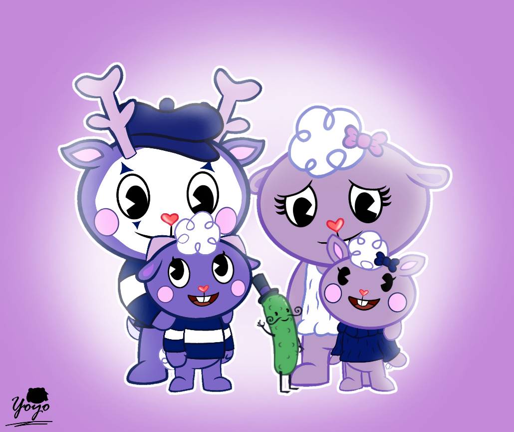 Happy Tree Friends Mime And Lammy