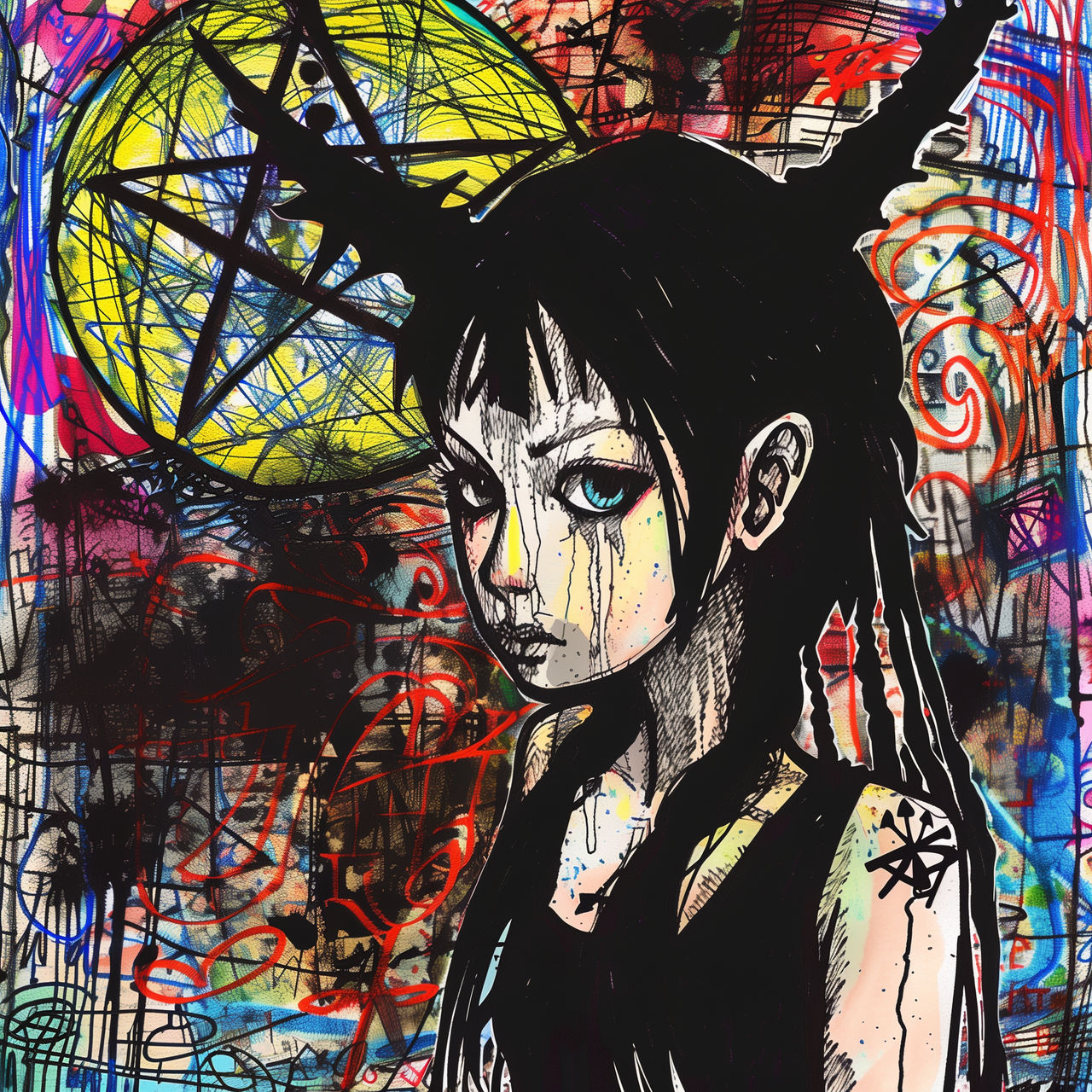 Psychedelic Emo Near Baphomets Sigil By Kenguruden On Deviantart