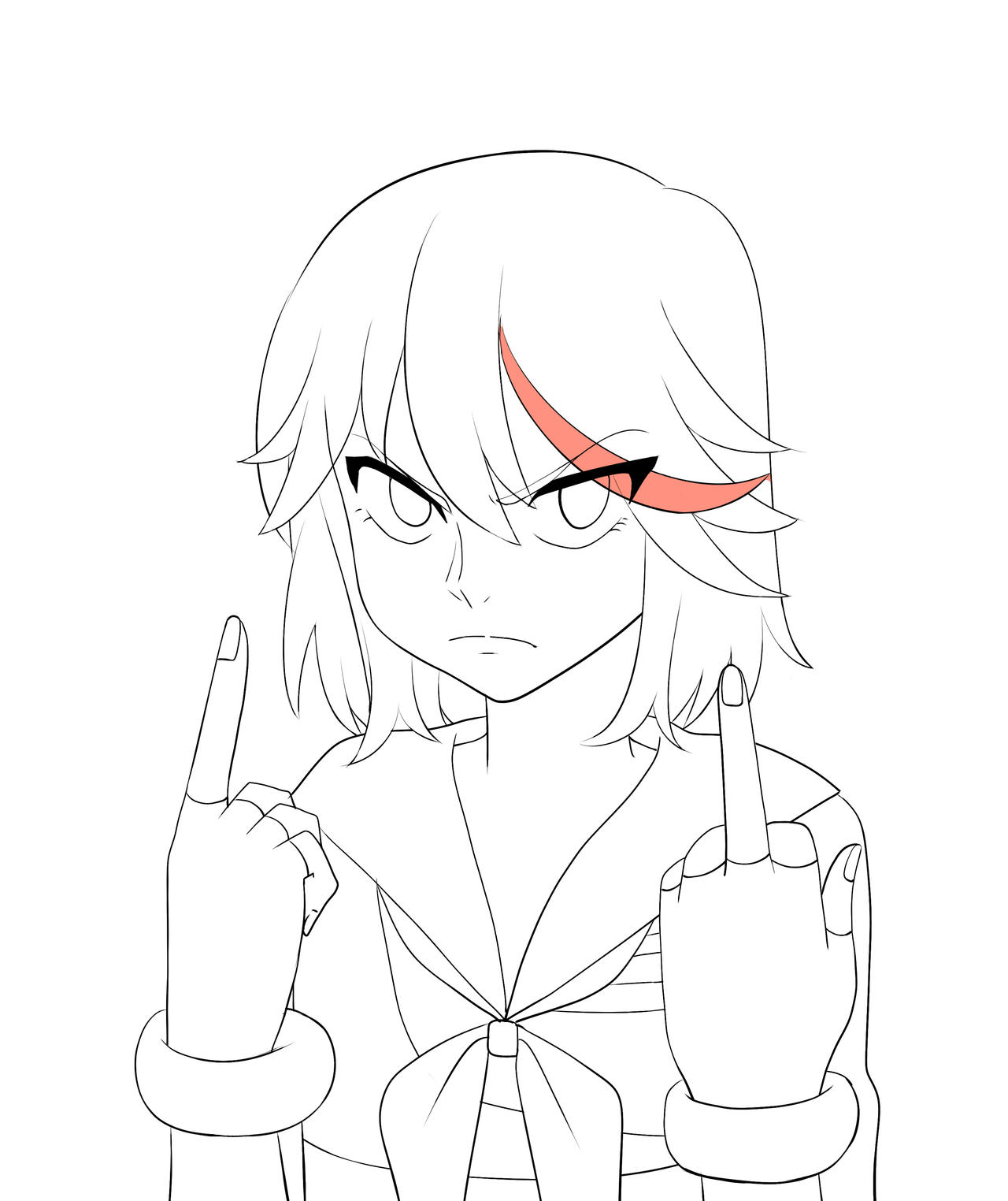 Ryuko Matoi Sketch By Masterjed1jr On Deviantart