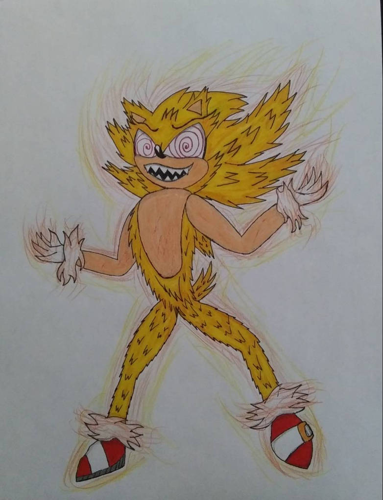 Fleetway Sonic Fanart By Superfoxyhedgehog On Deviantart
