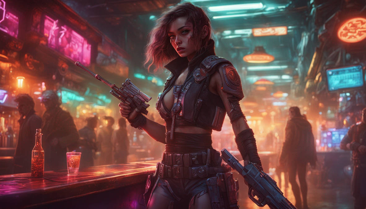 Cute Girl Sexy Outlaw Bounty Hunter Revolver In By Inuxey On Deviantart