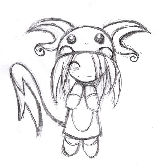 Raichu outfit sketch by rai-raichan on DeviantArt