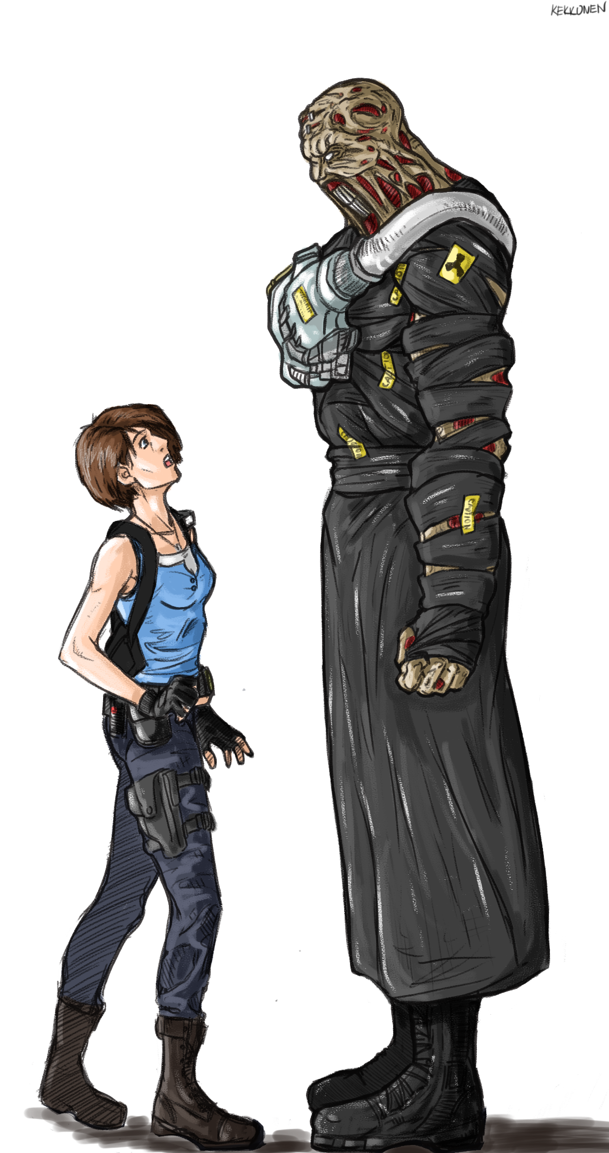 Jill And Nemesis By Sergeykekkonen On Deviantart