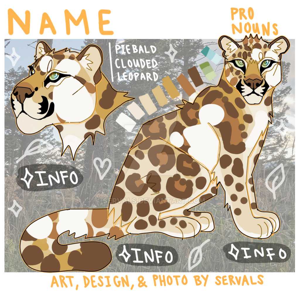 Closed Clouded Leopard Design By Servals On Deviantart