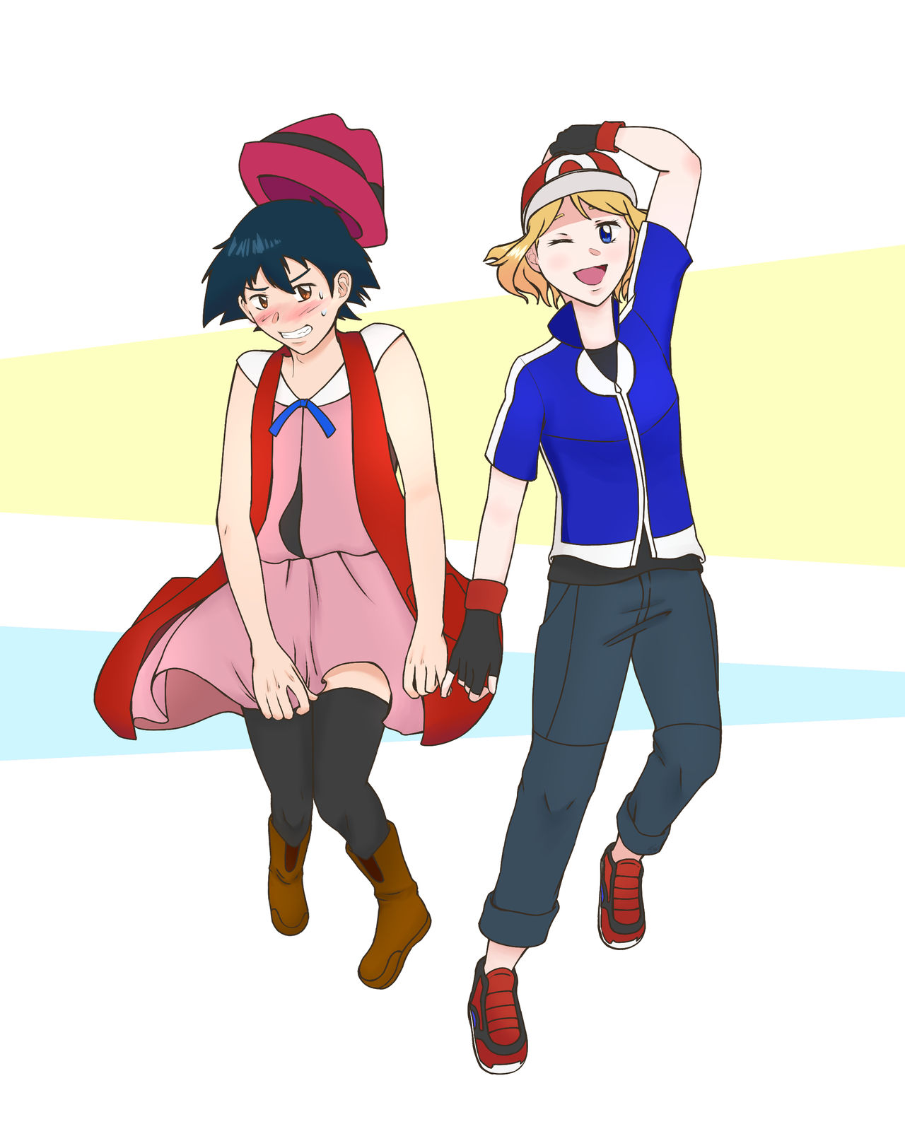 Pokemon - Ash x Serena Clothing Swap by Stack-A-Cat on DeviantArt Pokemon - Ash x Serena Clothing Swap by Stack-A-Cat on DeviantArt