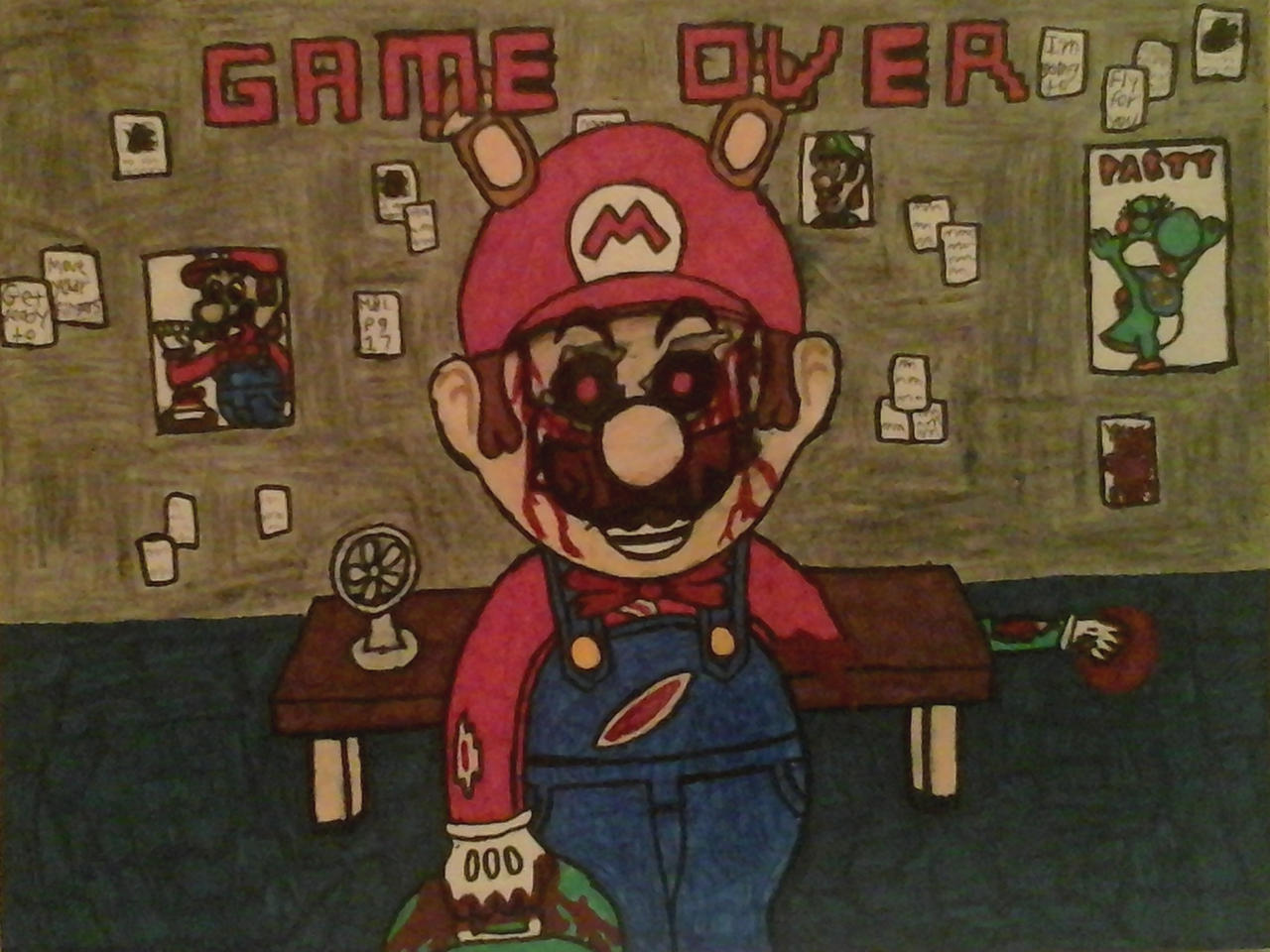 MandLpg17 - FNaS Withered Mario Game Over Screen by MandLpg17 on DeviantArt MandLpg17 - FNaS Withered Mario Game Over Screen by MandLpg17 on DeviantArt
