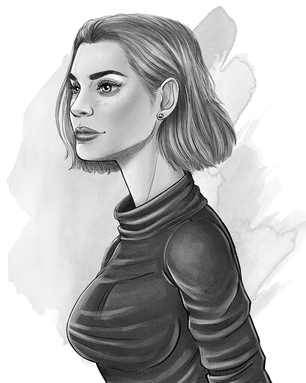 Girl Draw By Emsturiao On Deviantart