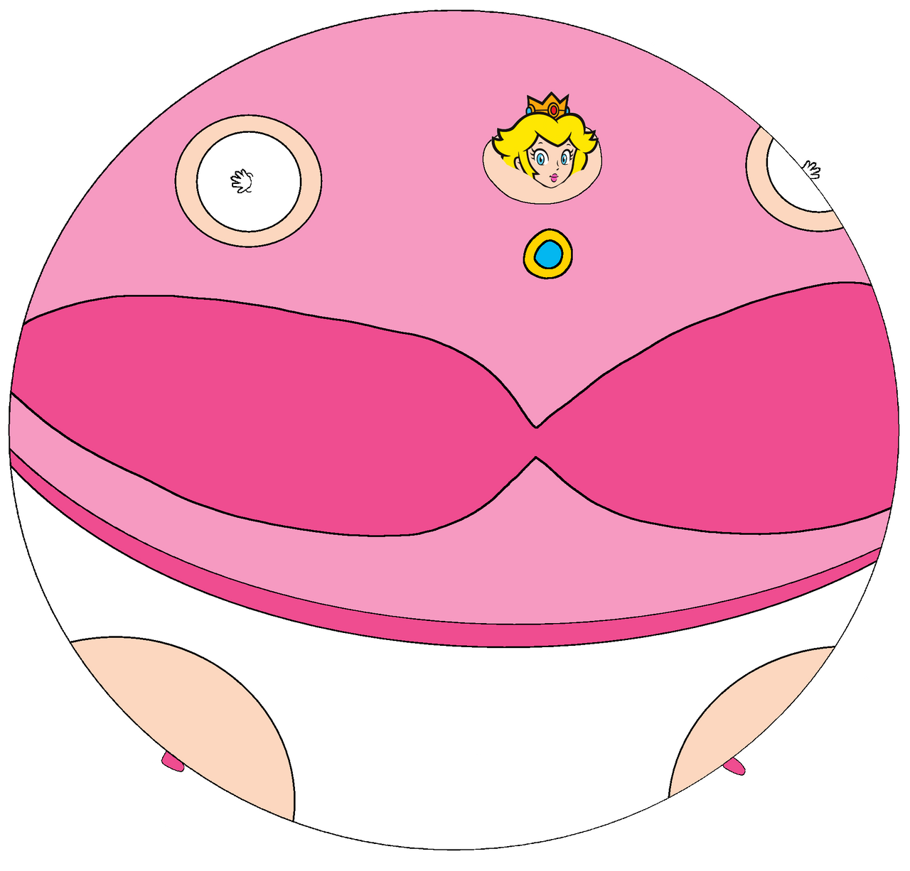 Spherically Inflated Princess Peach By Marybethmaria1423 On Deviantart
