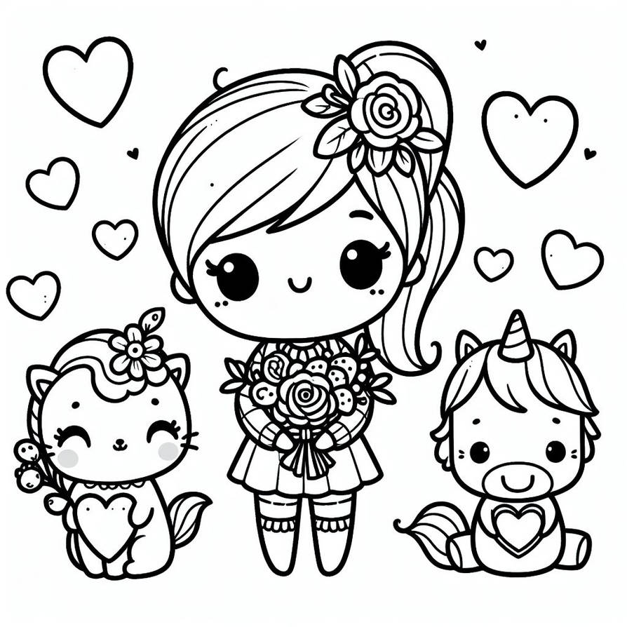 Kleurplaten Kind Kleurplaat Valentijn By Kleurplatenkind On Deviantart