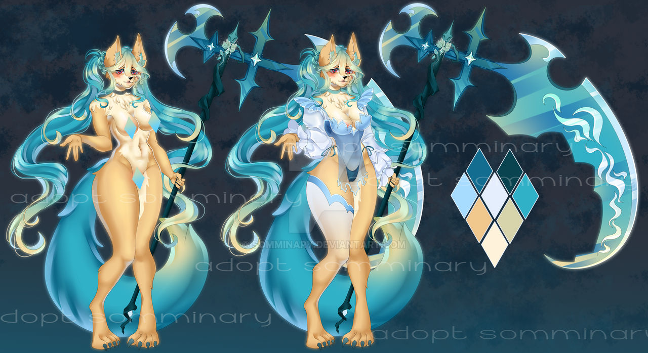 Fox Girl Auction Open By Somminary On Deviantart