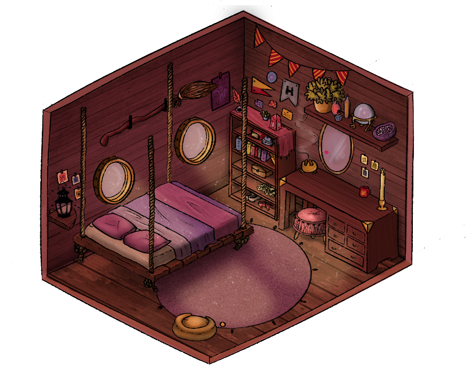 Isometric Pink Room By Parv89 On Deviantart