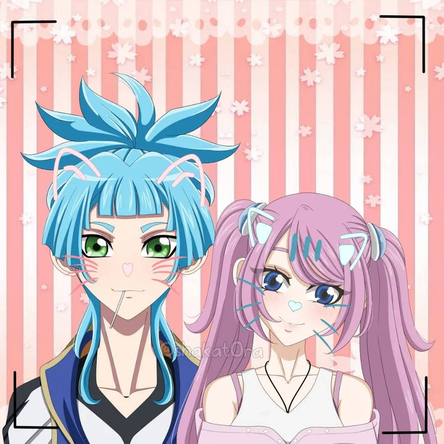 Yu Gi Oh Arc V Oc X Canon Kiara And Sora By Akatsukiseira On Deviantart